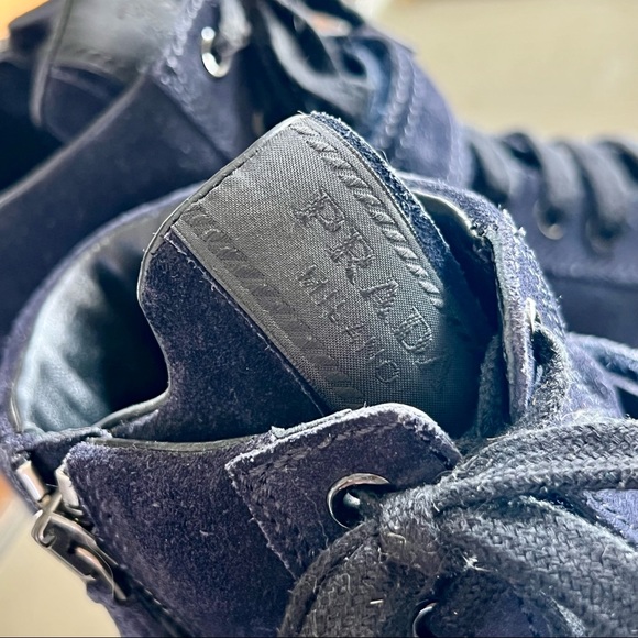 Prada | Shoes | Prada Wedge Lace Up | Poshmark